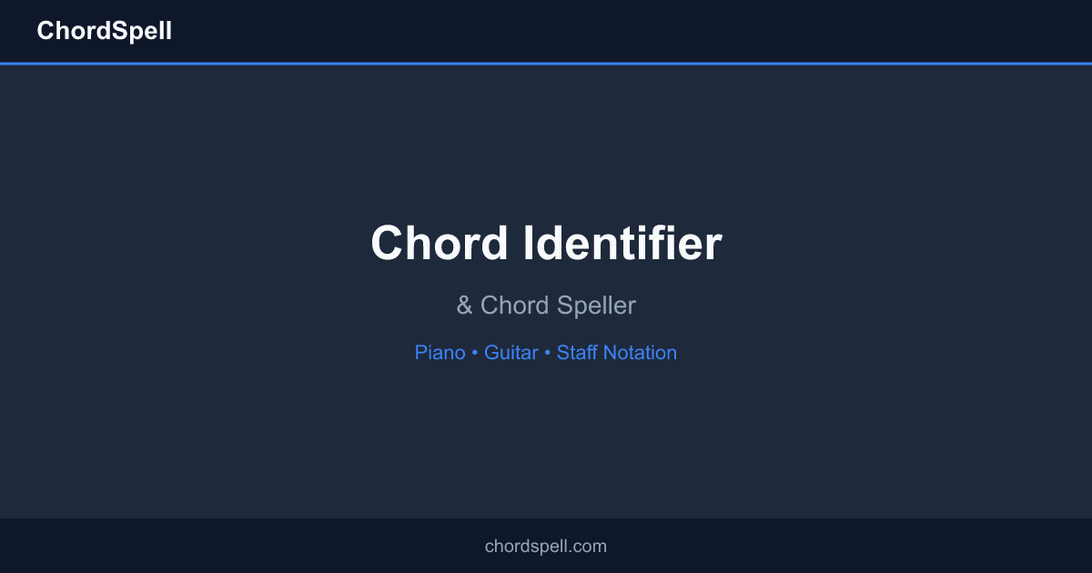 Chord Identifier & Chord Dictionary | Free Online Tool | ChordSpell